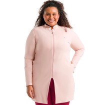 Jaleco Feminino Move Rose Modelagem Slim Dra. Cherie