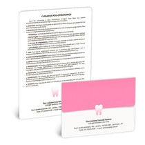Orientações ao Paciente Color Rosa - Dental Speed